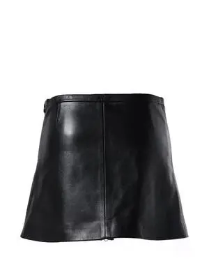 COURREGES Tailored Leather Mini Skirt