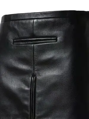 COURREGES Tailored Leather Mini Skirt