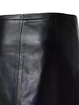 COURREGES Tailored Leather Mini Skirt
