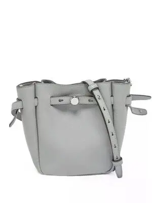 Tory Burch Mini Romy Leather Bucket Bag - Blue