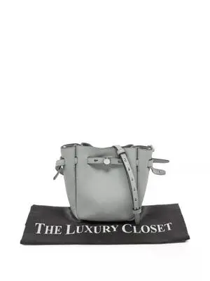 Tory Burch Mini Romy Leather Bucket Bag - Blue