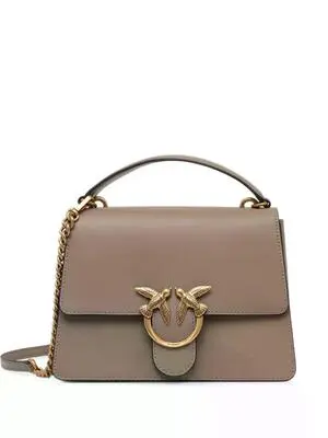 Pinko Love Birds Leather Shoulder Bag