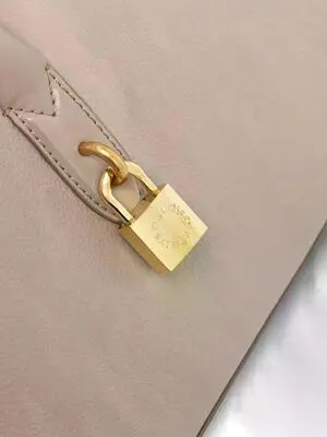 Stella McCartney Padlock-detail Grained Tote Bag