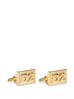 Dsquared2 Logo-plaque Cufflinks - Gold