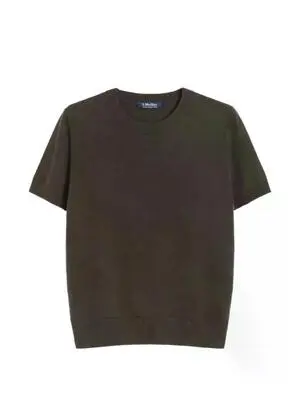 Max Mara Short-sleeve Crew-neck Sweater - Green