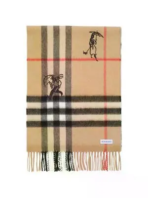 Burberry Mates Checkered Cashmere Scarf