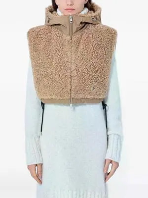 Moncler Sherpa-textured Hooded Jacket