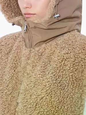 Moncler Sherpa-textured Hooded Jacket