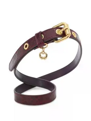 Maje Slim Leather Belt With Eyelets