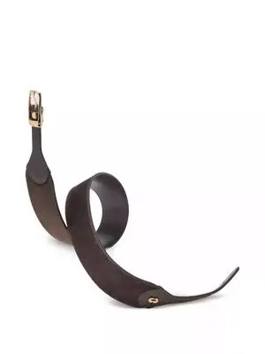 Maje Mixed Suede And Leather Corset Belt