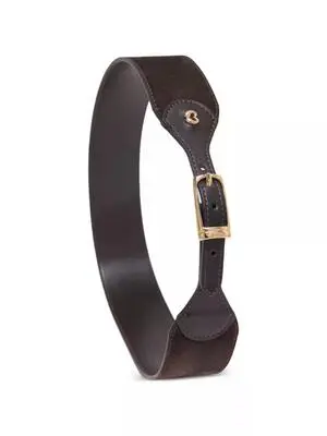 Maje Mixed Suede And Leather Corset Belt