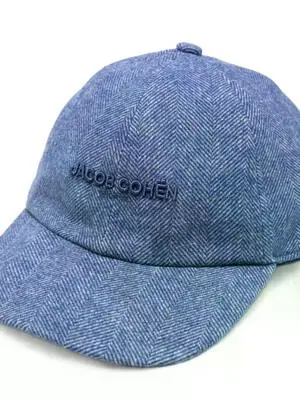 Jacob Cohen Herringbone-pattern Logo-embroidered Baseball Cap