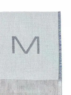 Max Mara Logo-intarsia Fringed Scarf
