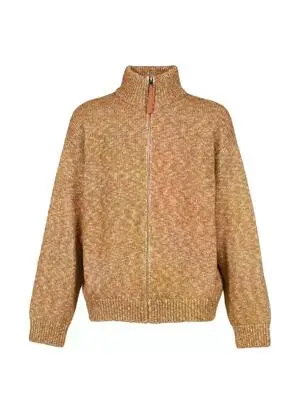 Loewe Anagram Zip-up Cardigan - Neutrals