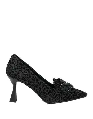 TOSCA BLU Leopard-print Crystal Embellished Pumps