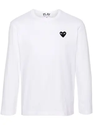 Play Comme Des Garcon Cotton T-shirt - White