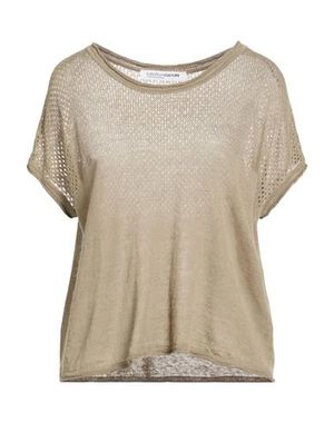 European Culture Linen Cotton Sweater - Green