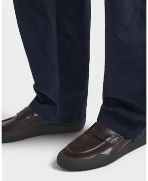 Prada Speedrock Leather Loafers - Brown