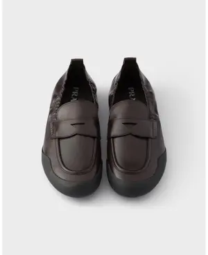 Prada Speedrock Leather Loafers - Brown