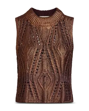 MARIE OLIVER Mcguire Cotton-blend Mock Neck Top