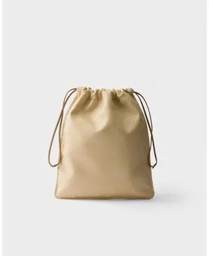 Prada Wish Embroidered Canvas Pouch