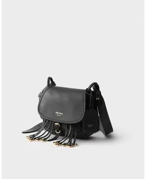 Prada Corsaire Mini Aged Leather Shoulder Bag