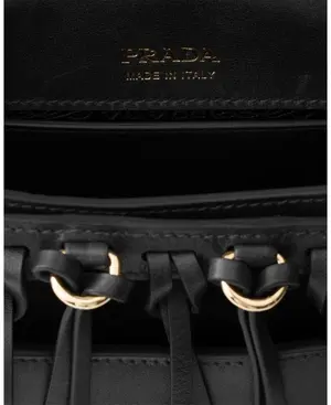 Prada Corsaire Mini Aged Leather Shoulder Bag