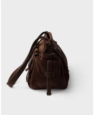 Prada Medium Suede Tote Bag