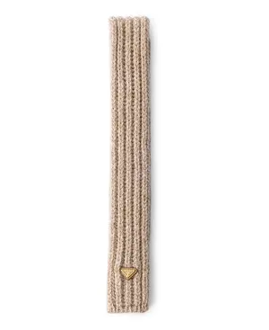 Prada Wool And Mouline Cashmere Scarf