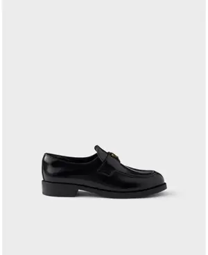 Prada Brushed Leather Loafers