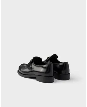 Prada Brushed Leather Loafers