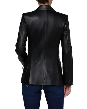 L'Agence Chamberlain Leather Blazer