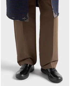 Prada Brushed Leather Loafers