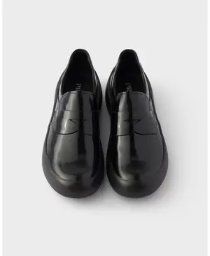 Prada Brushed Leather Loafers