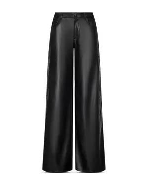 L'Agence Isolde Faux Leather Cargo Pants