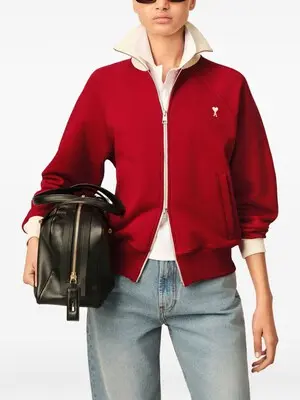 AMI Paris De Coeur Zipped Sweatshirt