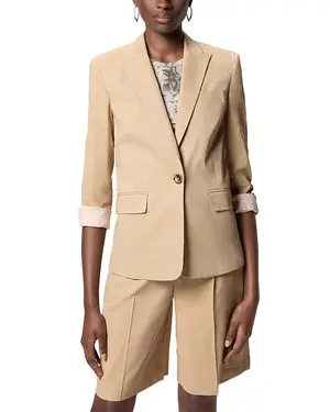 Pinko Freda Stretch Linen Blend Jacket - D