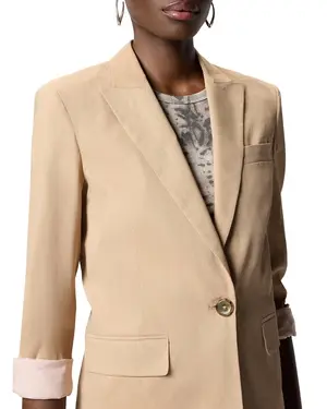 Pinko Freda Stretch Linen Blend Jacket