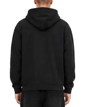 NANA JUDY Relaxed Fit Floyd Zip Through Hooded Sweater - Enzyme Black