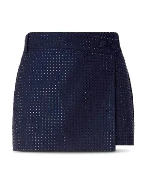 Pinko Soave Embellished Mini Skirt