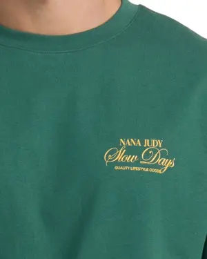 NANA JUDY Relaxed Fit Manoir Graphic Tee - Emerald