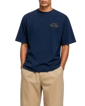 NANA JUDY Relaxed Fit Manoir Graphic Tee Navy