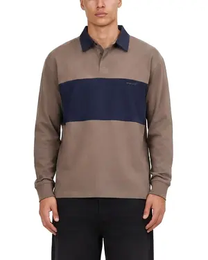 NANA JUDY Relaxed Fit Le Val Rugby Polo Shirt - Brown