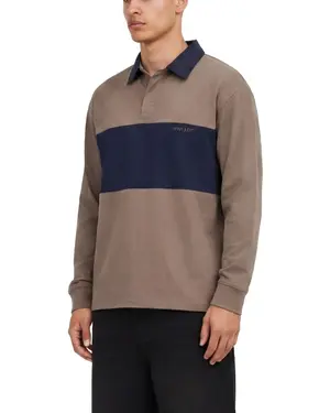 NANA JUDY Relaxed Fit Le Val Rugby Polo Shirt - Brown