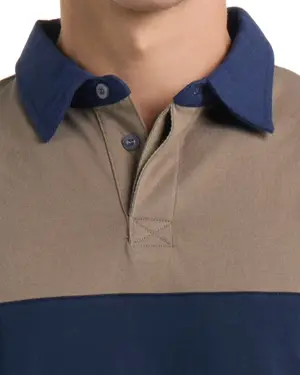 NANA JUDY Relaxed Fit Le Val Rugby Polo Shirt - Brown
