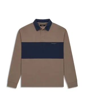 NANA JUDY Relaxed Fit Le Val Rugby Polo Shirt - Brown