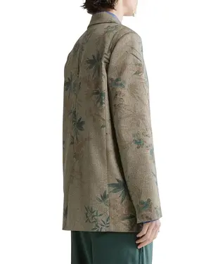 FORTE_FORTE Le Bambou Secret Print Chevron Blazer