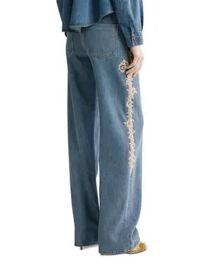 FORTE_FORTE Cavalry High Rise Embroidered Jeans