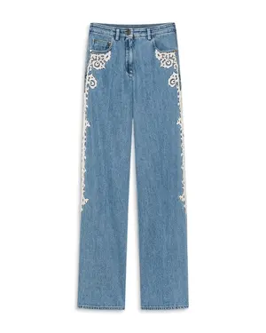 FORTE_FORTE Cavalry High Rise Embroidered Jeans