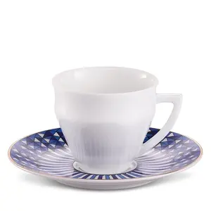 THE MARTHA, BY BACCARAT Arcadia Talleyrand Coffee Cup & Saucer, Set Of 2